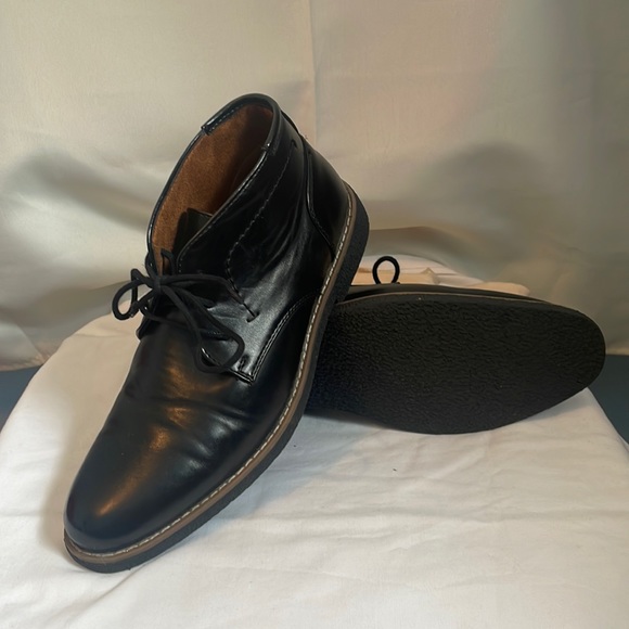 Deer Stags | Shoes | Mens 7m Black Leather Ankle Boots With Dark Crepe ...